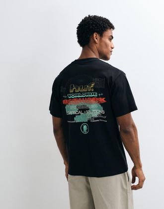 HUF Worldwide Network t-shirt graphique noir