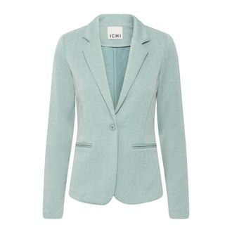 Ichi Gr&uuml;n/Mandel Herringbone Blazer Jacke - - Jackets - Damen - Gr&uuml;n - S