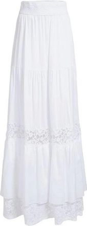 Guess Femme, Jupes, Blanc, Taille: 42 FR B_45033 Maxi Skirt