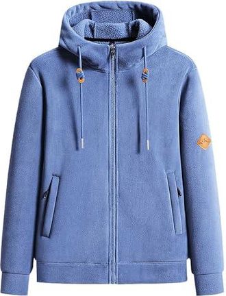 Generic Veste polaire pour femme - Sweat &agrave; capuche en polaire chaud - Automne - Hiver - &Eacute;l&eacute;gant - Fermeture &eacute;clair - Manteau en fourrure avec poches - Veste d