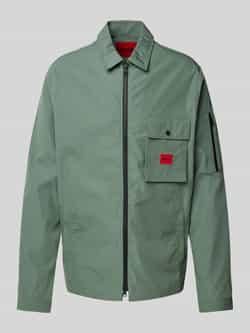 HUGO BOSS Hemdjacke mit Reißverschluss Modell Emmond