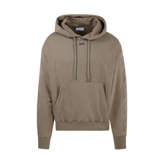 Off-white Homme, Sweatshirts et sweats &agrave; capuche, Beige, Taille: XL Sweat &agrave; Capuche Skate Off Stitch