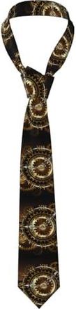 Generic Cravate Montres Steampunk &Agrave; Engrenages En Laiton Dor&eacute; Formelle Cravates Tendance Cravate Pour Hommes Pour Remise De Dipl&ocirc;me F&ecirc;te Travail