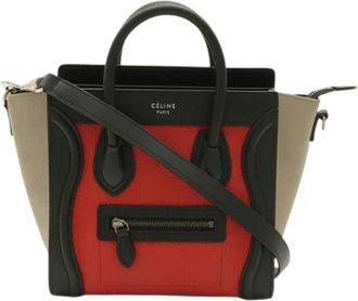 Celine Sac bandouli&egrave;re 2-en-1 Nano Shopper en cuir Pre-owned - Femme - Pre-owned - Multicolore - Taille: ONE Size