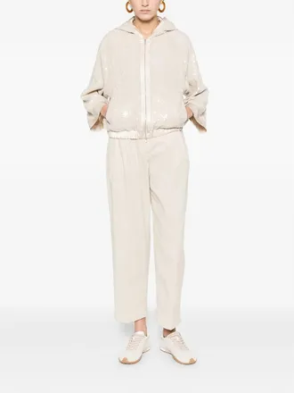 PESERICO Sequin Embellishment Jacket - Beige