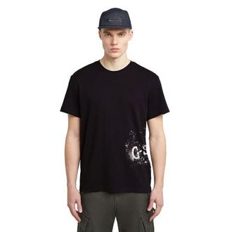 G-Star Sprayed GR R T T-Shirt, Noir (DK Black D26819-d976-6484), L Hommes