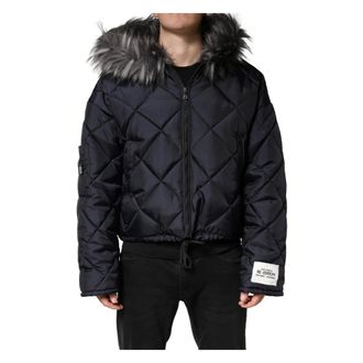 Dolce & Gabbana Homme, Vestes, Noir, Taille: 4XL Veste Matelass&eacute;e