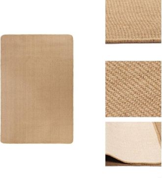 vidaXL Tapis en jute avec endos en latex 200x300 cm - Tapis En Jute - Tapis Décoratif - Tapis Rectangulaire - Tapis Salon - Tapis Chambre
