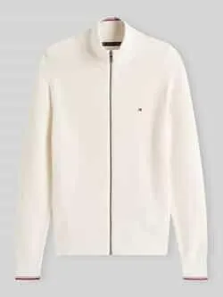 Tommy Hilfiger Regular Fit Strickjacke aus reiner Baumwolle