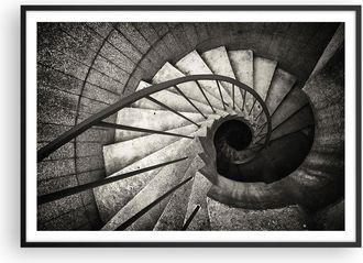 Arttor Poster Schwarzrahmen Deko 100x70cm Treppe Die Architektur Industriell Wandposter Wanddeko Bild Wand Kunstdruck Wandbilder Dekoration Wohnzimmer Schlaf