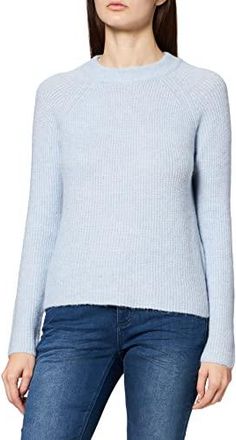 Pieces Pull Pcellen LS à col Rond pour Femme, Kentucky Blue., XS