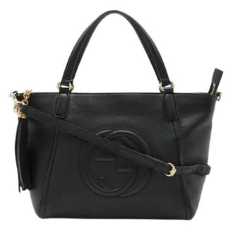 Gucci Pre-owned Vintage Shoulder Tote - - Pre-owned - Damen - Schwarzk - ONE SIZE