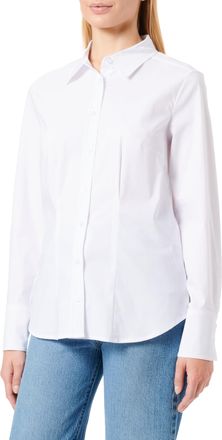 Betty Barclay Damen Hemdbluse mit Kragen Weiß,40