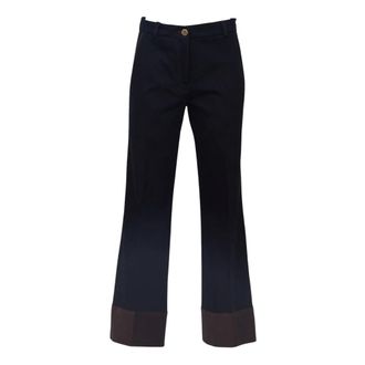Ql2 Quelledue QL2 Quelledue, Femme, Pantalons, Bleu, Taille: 38 FR Pantalon large