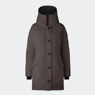 Canada Goose Rossclair Parka mit Black Label (Weiblich, Coastal Grey, XS)