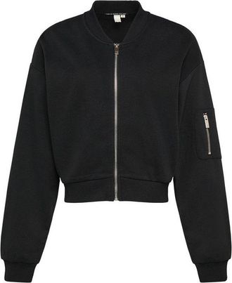 QS by s.Oliver Sweatshirt Sweatshirt Verk&uuml;rzter Sweat-Blouson