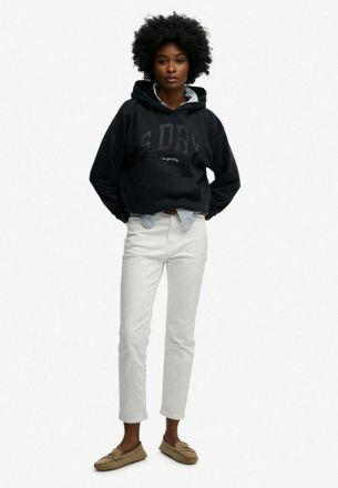 Superdry Kapuzensweatshirt COUNTRY CLUB VARSITY HOOD besondere Stickerei in gl&auml;nzender Optik