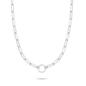 Tamaris Damen Halskette TJ-0677-N-45 aus Edelstahl in Silber