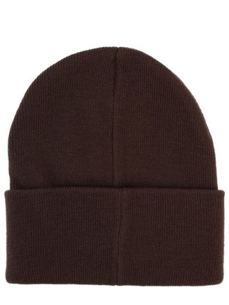 Obey 100030132_DARKBROWN Logo-Embroidered Acrylic Baseball Cap - Brown