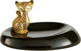 GOEBEL Leopard Kitty Schale, Hartporzellan, bunt, 14 x 11 x 7 cm