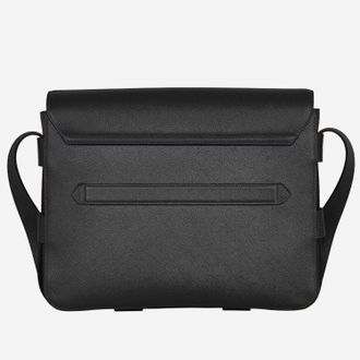 Montblanc Mens Leather Shoulder Bag Black