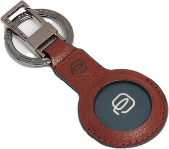 Piquadro Leder-Schl&uuml;sselanh&auml;nger mit Bluetooth-Tracker-Fach - - Accessories - Herren - Braun - ONE SIZE