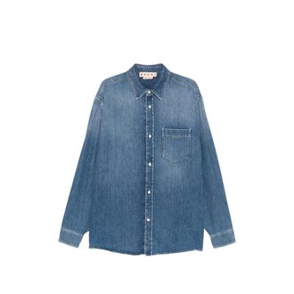 Marni Logo-embroidered Chest-pocket Shirt Jacket
