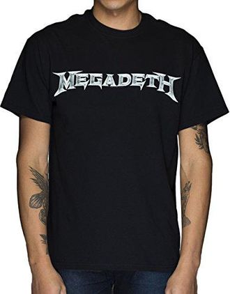 Fea Megadeth - Logo T-shirt adulte In Black, Large, Black