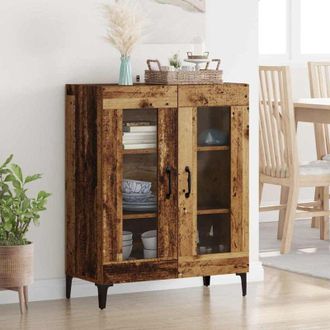 vidaXL vidaXL Buffet Bois Ancien 69,5 x 34 x 90 cm Bois ding&eacute;nierie et fer
