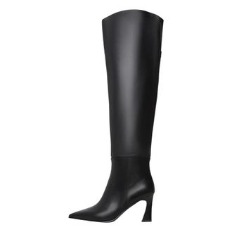Cesare Gaspari Klassische- kniehohe Stiefel Iris - - Shoes - Damen - Schwarzk - 37 EU