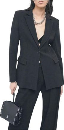 Patrizia Pepe Blazer coupe ajust&eacute;e - Femme - Vestes - Noir - Taille: 42 FR
