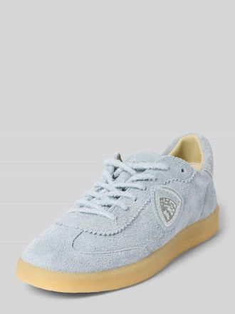 Blauer Sneaker mit Label-Detail Modell AURORA01