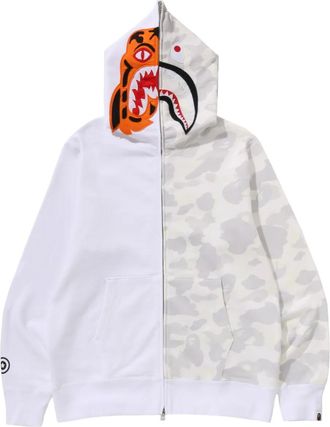 A Bathing Ape hoodie &agrave; fermeture zipp&eacute;e - Blanc