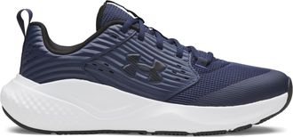 Under Armour Herren Charged Commit Training 4, atmungsaktive Herren Trainingsschuhe, stoßdämpfende Fitnessschuhe,Washed Navy / Distant Gray / Black,44.5