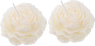 Frcolor 2st&uuml;cke Dekorative Duftkerze Pfingstrosenform Aromakerze Aus Paraffin Rauchfrei Langlebig Zur Entspannung Perfektes F&uuml;r Besondere Anl&auml;sse &Auml;sthetische 