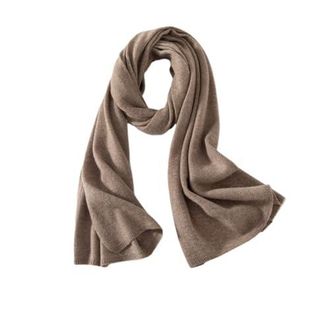 Generic &Eacute;charpe tricot&eacute;e automne et hiver pour femme, Camel profond., 15x140 cm