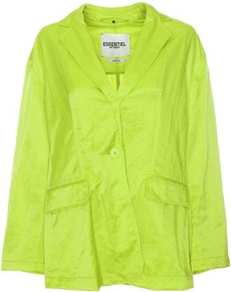 Essentiel Femme, Vestes, Vert, Taille: 42 FR Blazer satin&eacute; crois&eacute;