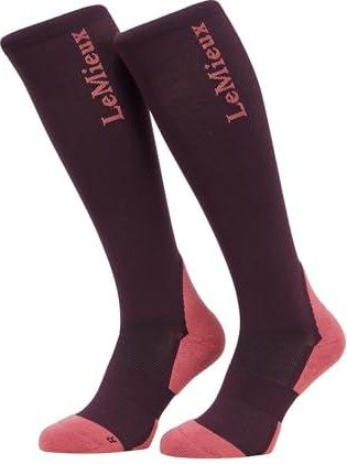 LeMieux Chaussettes Performance - Damson, Rouge, L