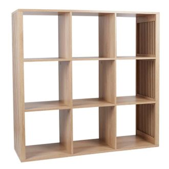 The Home Deco Factory The Home Deco Factory - Rangement modulable 9 cases Klaus Marron Home Deco Factory