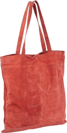 Selected bags Mille Suede Shopper 16031269, Damen Shopper, Rot (Claret red), 36x40x24 cm (B x H x T)