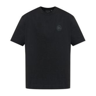Canada Goose T-Shirt mit Logo - - Tops - Herren - Schwarzk - L