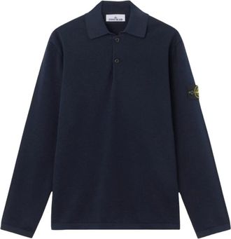 Stone Island Homme, Tops, Bleu, Taille: XL Micro Stitch Soft Cotton Polo
