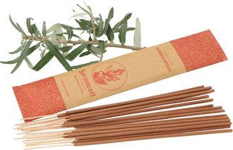 Guru Shop Saraswati Räucherstäbchen, Balinesische Räucherstäbchen - Sandelholz, 25x5x0 cm