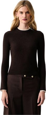 A|X Armani Exchange Pull &agrave; col rond - Femme - Pulls - Brun - Taille: 36 FR