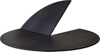 Generic Runde, klappbare Tischplatte aus Holz, ohne Beine. Zweifach Faltbare Tischplattenverl&auml;ngerung, tragbare Esstischverl&auml;ngerung, for Essen, for Partys od