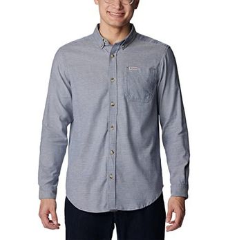Columbia Rapid Rivers II Chemise &agrave; manches longues pour homme, gris Oxford Dark Mountain, taille XXL