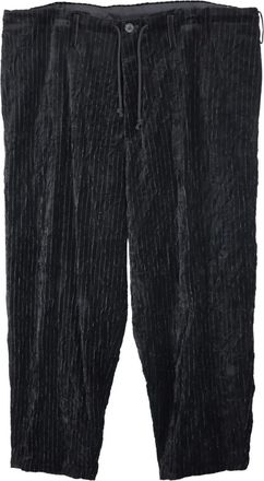 Yohji Yamamoto pantalon à coupe droite - Noir