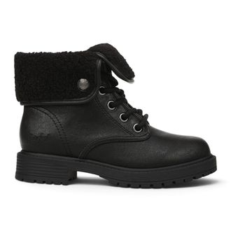 Blowfish Damen Winterstiefel zum Schn&uuml;ren aus schwarzem Kunstleder - Andy-Cozy