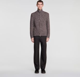 Sandro Cardigan en laine zipp&eacute;
