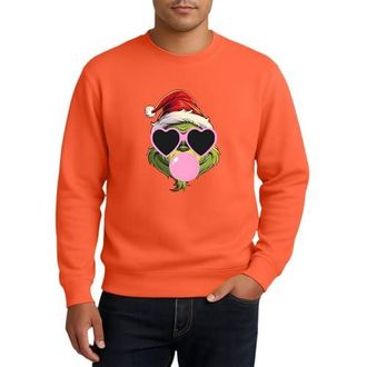 Generic Le Grinch Pull De Noel Homme Moche Femme Enfant Sweats Noel Costume col Rond The 2025 Christmas Ugly Pyjama Sweat Deguisement Pulls Famille Vetement A